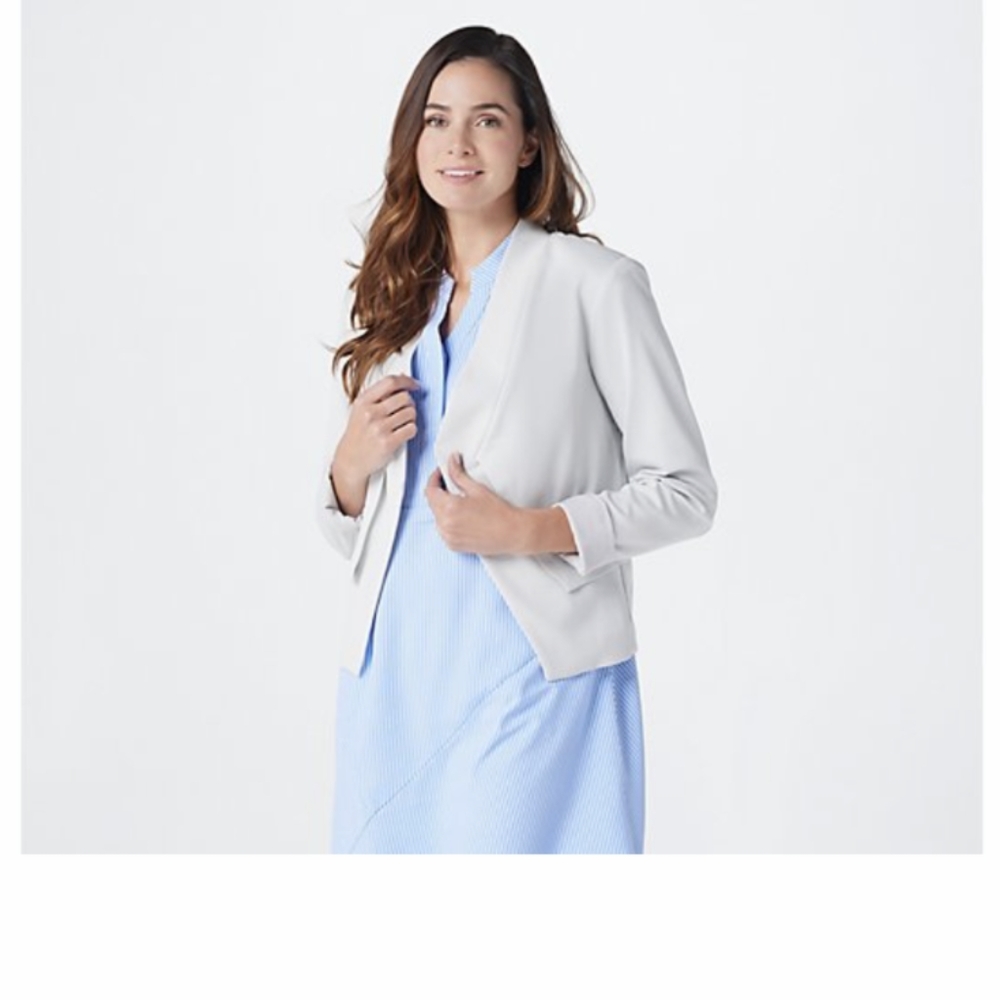 Elizabeth & Clarke Blazer With Staintech Size 10 - Gem